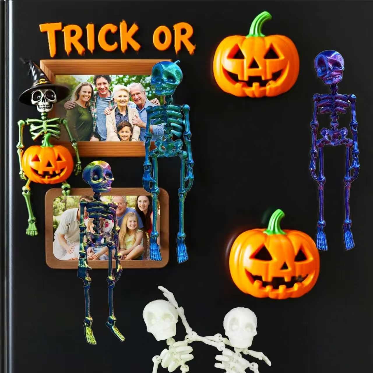 👻 Spooky Season MUST-HAVE | Skeleton Refrigerator Magnets