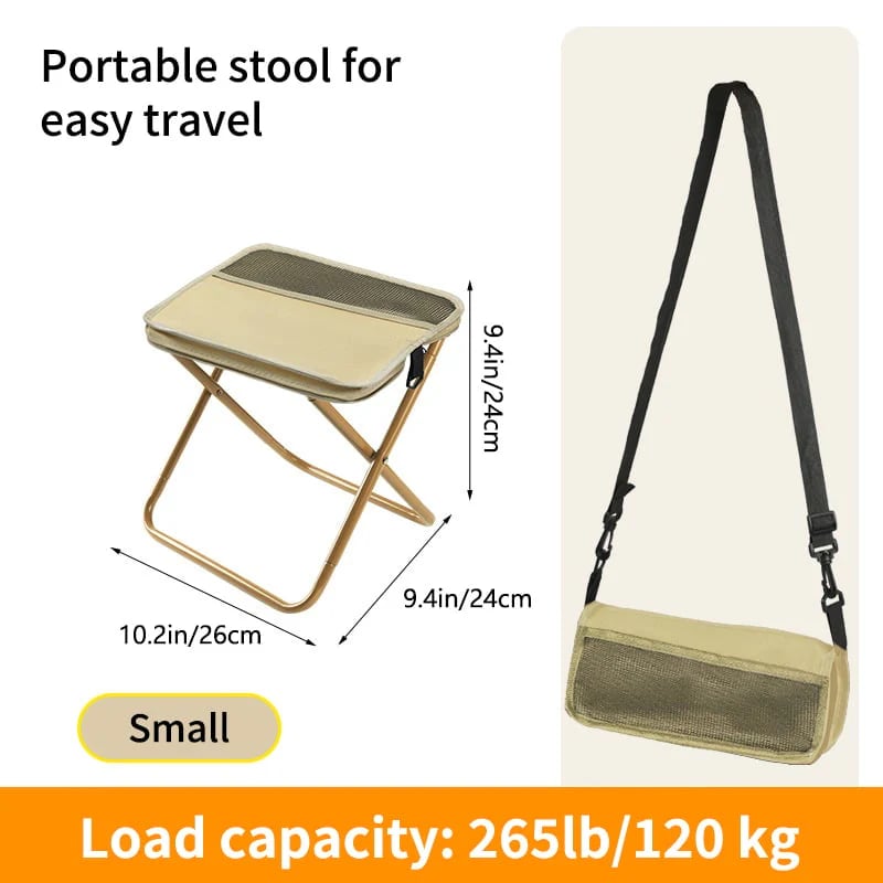 🪑Ultra-Light Folding Stool – Supports Up to 265 lbs - Laabuu