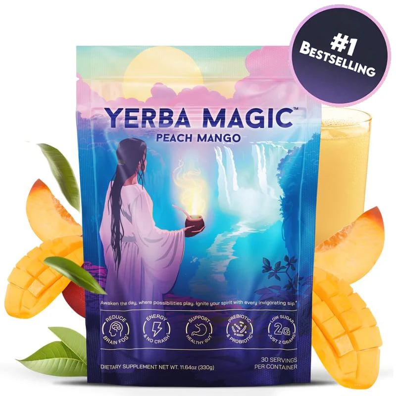Yerba Magic - Instant Tea Powder | Peach Mango Flavor - Upwardsin