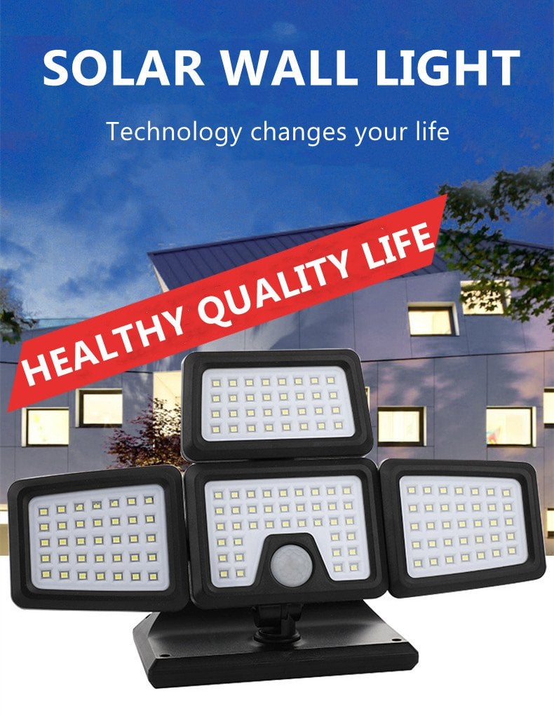 🔥BUY MORE SAVE MORE - 💡340° Lighting Angle Solar Wall Light 💡