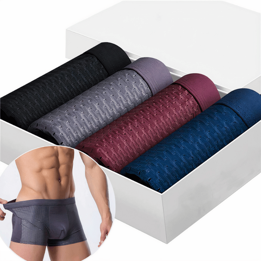 BAMBOO FIBRE BOXER SHORTS - FOR ALL-DAY COMFORT - Laabuu