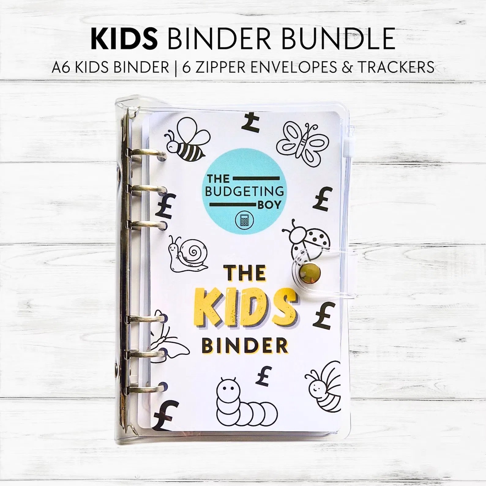 A6 Kids Savings Challenge Binder - Homiva