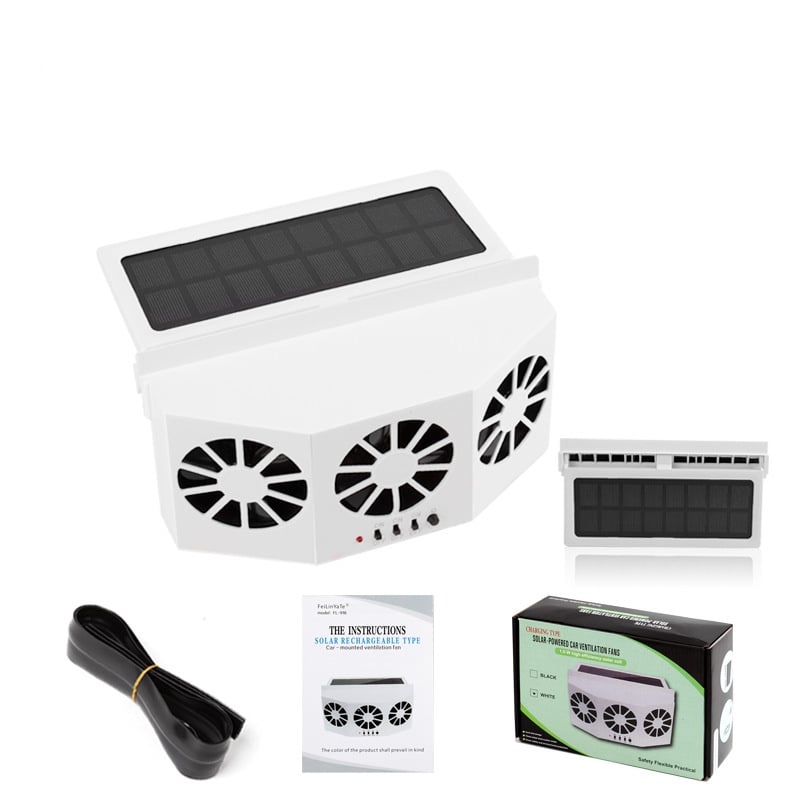 Car Solar Powered Window Exhaust Fan