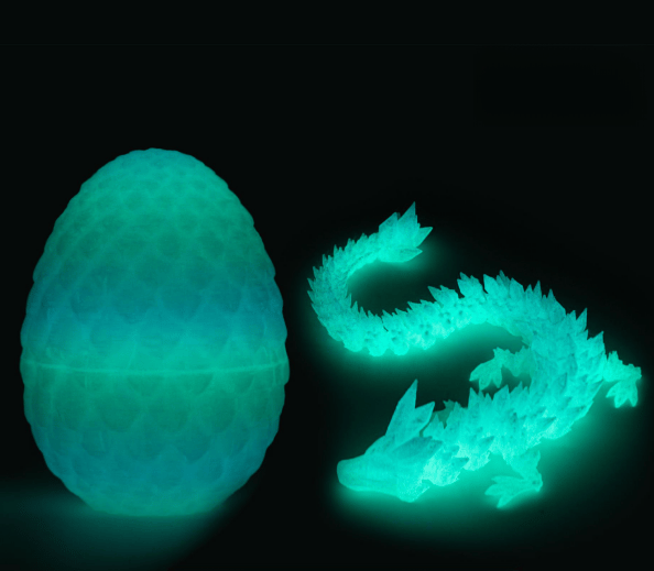 3D-Printed Articulated Crystal Dragon - Laabuu