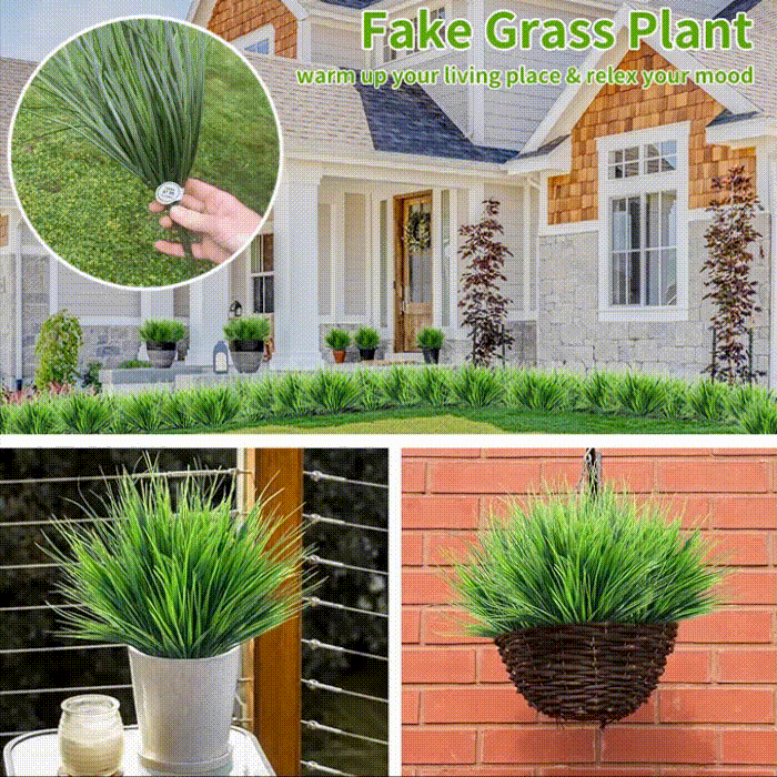 Artificial Grass Plant Adjustable Branches Fake Wheat Grass