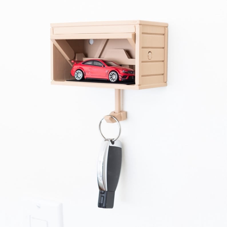 Auto Garage Key Holder - Interactive Opening Door - Homiva