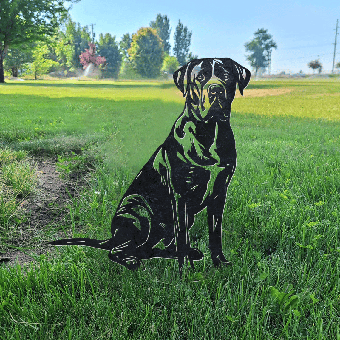 Mastiff Metal Silhouette