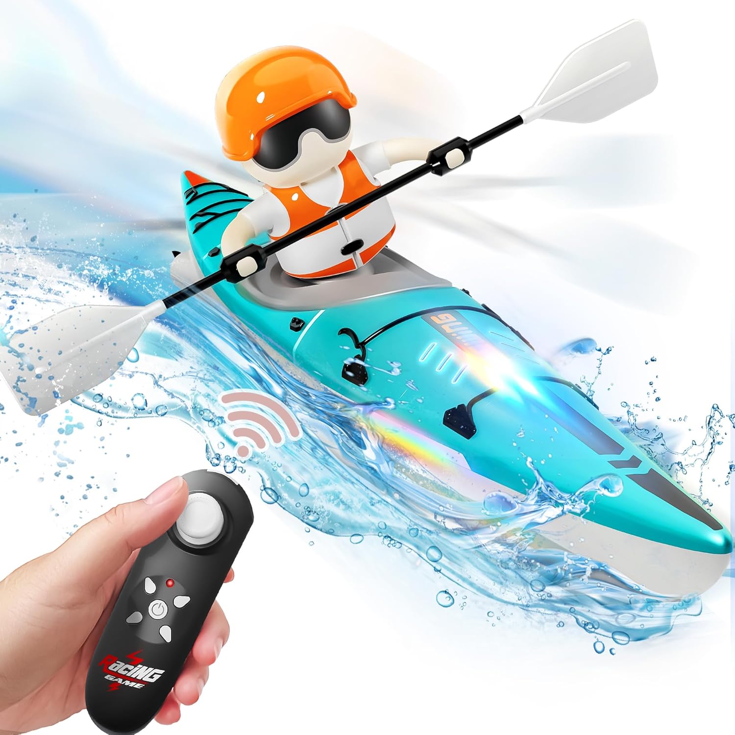 RC Kayak Paddle Boats Bath Toys - Laabuu