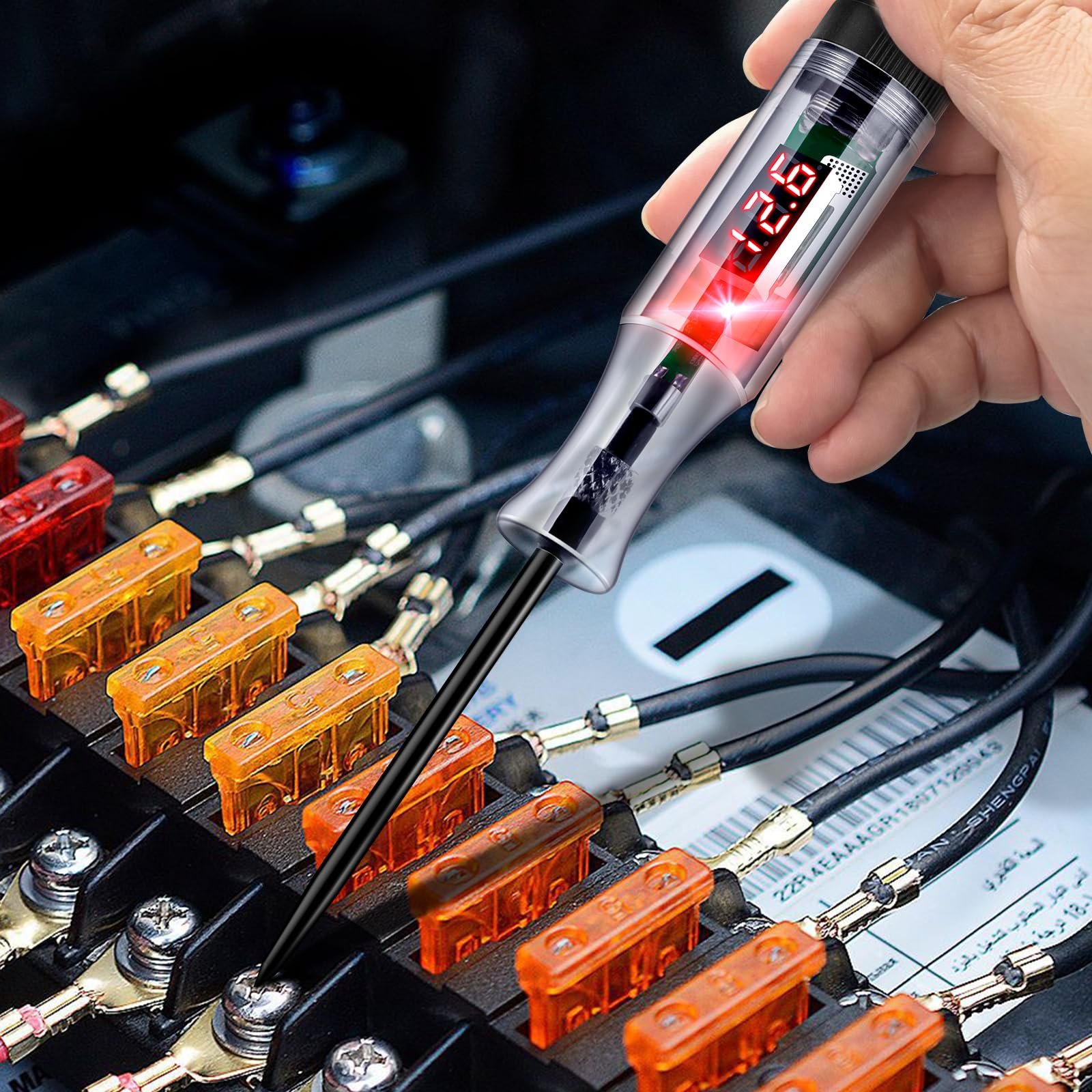 Heavy Duty 5-120V Digital LED Circuit Tester - Ohcools