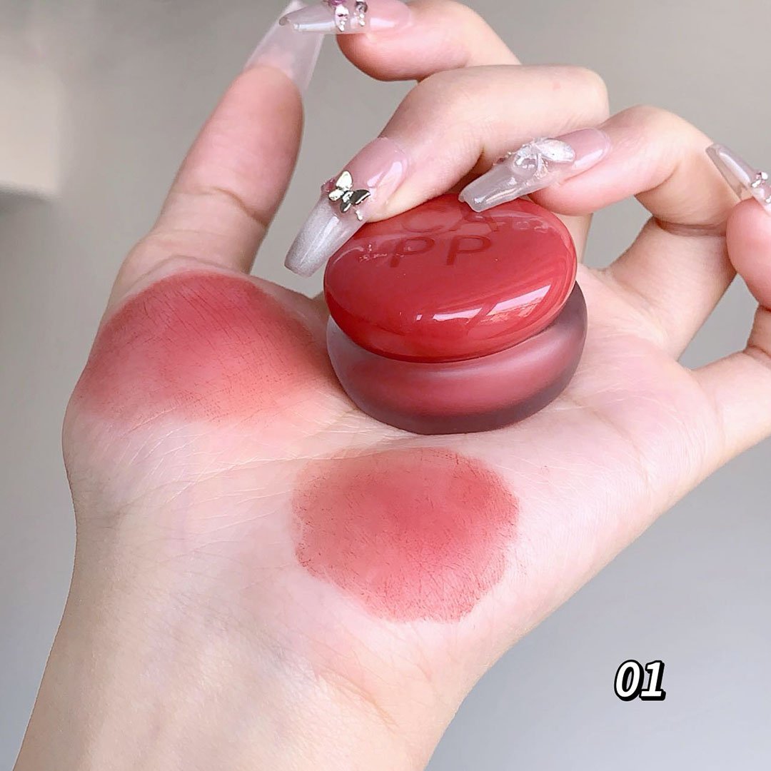 🔥 Free Lipstick Brushes⏰ 💥🔥Lip&Cheek Blurry Pudding Pot with Keyring