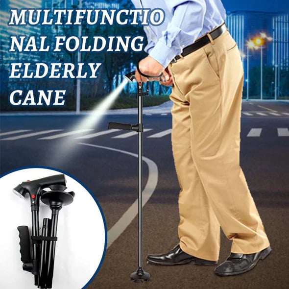 🔥Last Day Sale 49% OFF🔥Multifunctional Folding Elderly Cane🦯